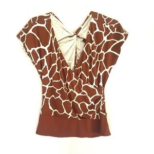George | Tops | George Giraffe Print Top | Poshmark